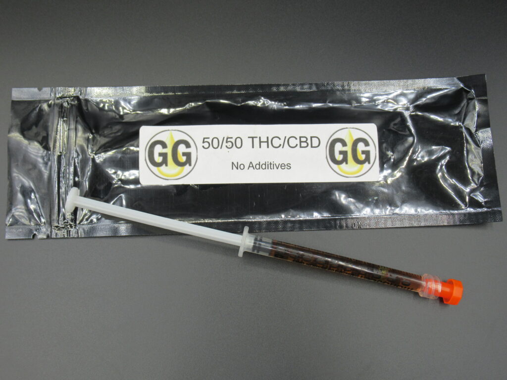 THC&CBD oil 1ml - Goo Goodness Solventless extract - BudBuddy